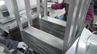 Core assembly equipment for plate and bar heat exchangers,intercoolers,Bar plate core builder machin