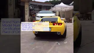 Cartoon Car Sculpture Kids Museum Decor