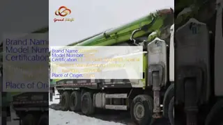 Used Zoomlion 63m Concrete Pump Truck Scania