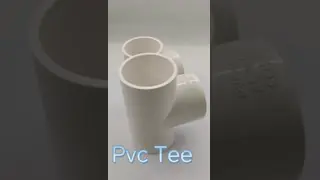 Agricultural Grade ASTM Sch40 White PVC Tee for Irrigation Pipe Connection