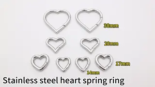 Heart Shape Stainless Steel O Ring