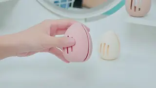 Factory Wholesale Silicone Makeup Sponge Storage Bag, Dust-Proof Breathable Sponge Storage Box for P