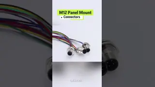M12 12 Pin Waterproof Connector Front Mount