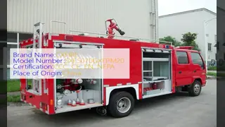 ISUZU Small Fire Truck 2000L Double Cabin