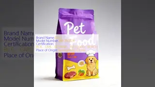 Custom Pet Food Bags 100pcs Moisture Proof