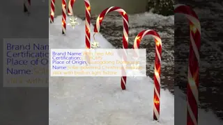 Solar Candy Cane Lights for Festive Outdoors