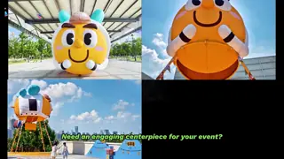 Custom Inflatable Bee Model Giant Animal Decoration for Event Promotion Outdoor Display Factory Supp