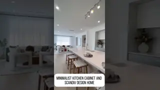 Minimalist kitchen cabinet and scandiv design home