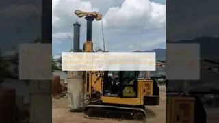Mini Piling Rig Machine Hot Sale In Indonesia Excavator Depth 12m Construction Works Fully Hydraulic System