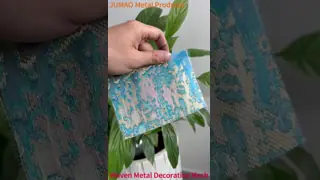 Colorful Metal Window Screens Decorative Wire Mesh Gradient Color Fade Color