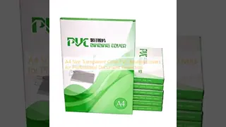 A4 Clear PVC Binding Covers Protect Docs