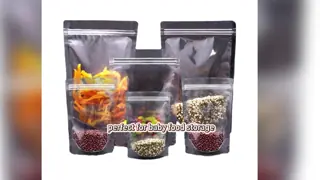 Custom Baby Food Pouches Stand Up Ziplock