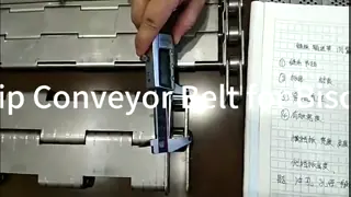 Metal Stainless Steel Slat Chain Link Metal Plate Chip Conveyor Belt for Biscuit Oven Bakery Anneali