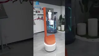 Transparent OLED AI Robot Advertising Display