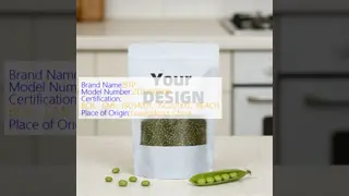 Custom Food Packaging Bags Stand Up Pouch Window