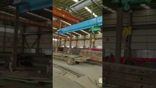 Load test of the main girder after being cut into sections and connected with flanges