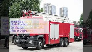 Mercedes Fire Truck 25m Aerial Water Foam Powder