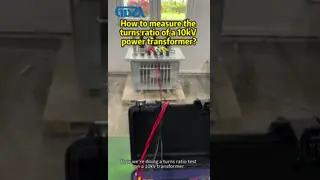 How to measure the turns ratio of a 10kV power t