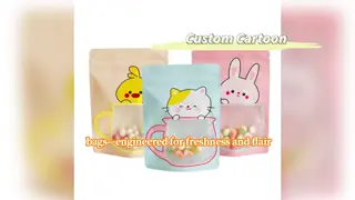 Custom Stand Up Food Bags Ziplock Window