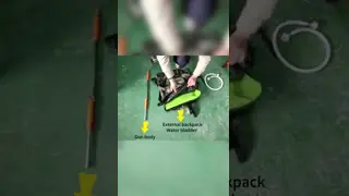 Revolving fire extinguishing water gun (backpack type)