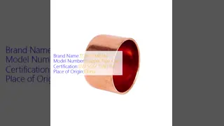 15 Inch Copper Threaded End Cap SCH10 Sand Polish