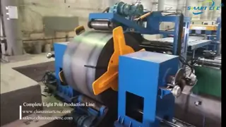 China Complete Street Light Pole Production Line Machine, High Master Pole Lamps Machine  Supplier