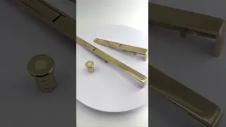 Full copper door with concealed bolt, double opening wooden door, extended invisible bolt, concealed