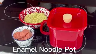 Enamel Noodle Pot – Quick & Safe Cooking