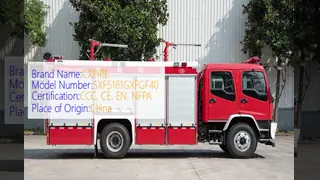 Isuzu Fire Truck 4000Kgs Dry Chemical Powder
