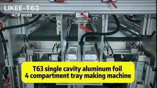 LK-T63 Aluminum foil 4CP tray making machine