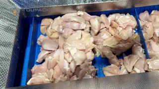 High-Efficiency Automatic Chicken Meat Tray Packing Line 40 – 60 Trays/Min