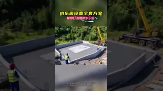 Water park slide