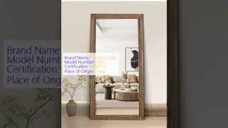 Full Length Mirror No Light Retro Style