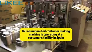 LK-T63 Aluminum foil container making machine production line