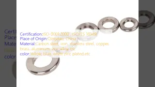 Precision Flat Metal Washers Zinc Plated
