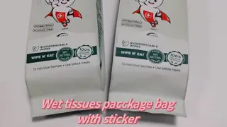 Custom Wet Tissue Packaging Bags