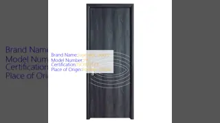 Durable WPC Doors Soundproof Heat Insulation