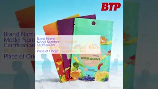 Child Resistant Gummy Pouch Smell Proof Packaging