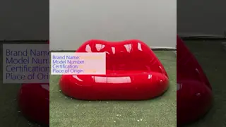 Red Lip Sofa Sculpture Luxury Art Furniture