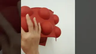 Factory Wholesale 6-Hole Large Semi-Circular Silicone Mold, Spherical Soap Mold, Silicone Cake Mold,