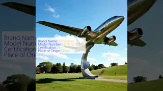 Stunning Stainless Steel Aircraft Sculpture for Sale