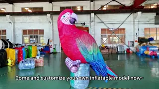 Inflatable Parrot Model Animals Custom Giant Blow Up Parrot Decoration for Outdoor Advertising Event