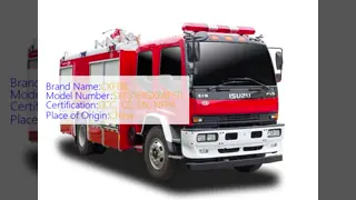 ISUZU 5000L Fire Truck Powerful CAFS Firefighting