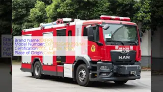 MAN Foam Fire Truck Powerful Response