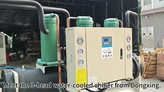 Water-cooled chillers for electroplating and anodizing