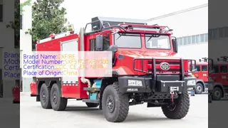 FAW Rescue Fire Truck Winch Crane Generator Power