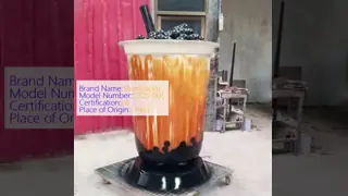 Anime Bubble Tea Sculptures Public Art
