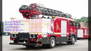 18m Aerial Ladder Fire Truck CAFS System