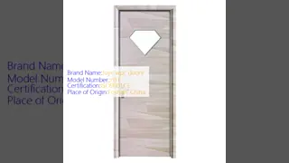 WPC Glass Door Rot Proof Heat Insulated