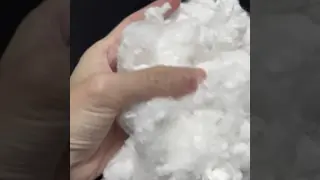 2D×38mm Bright White Polyester Fiber High Lustre Nonwoven Raw Material